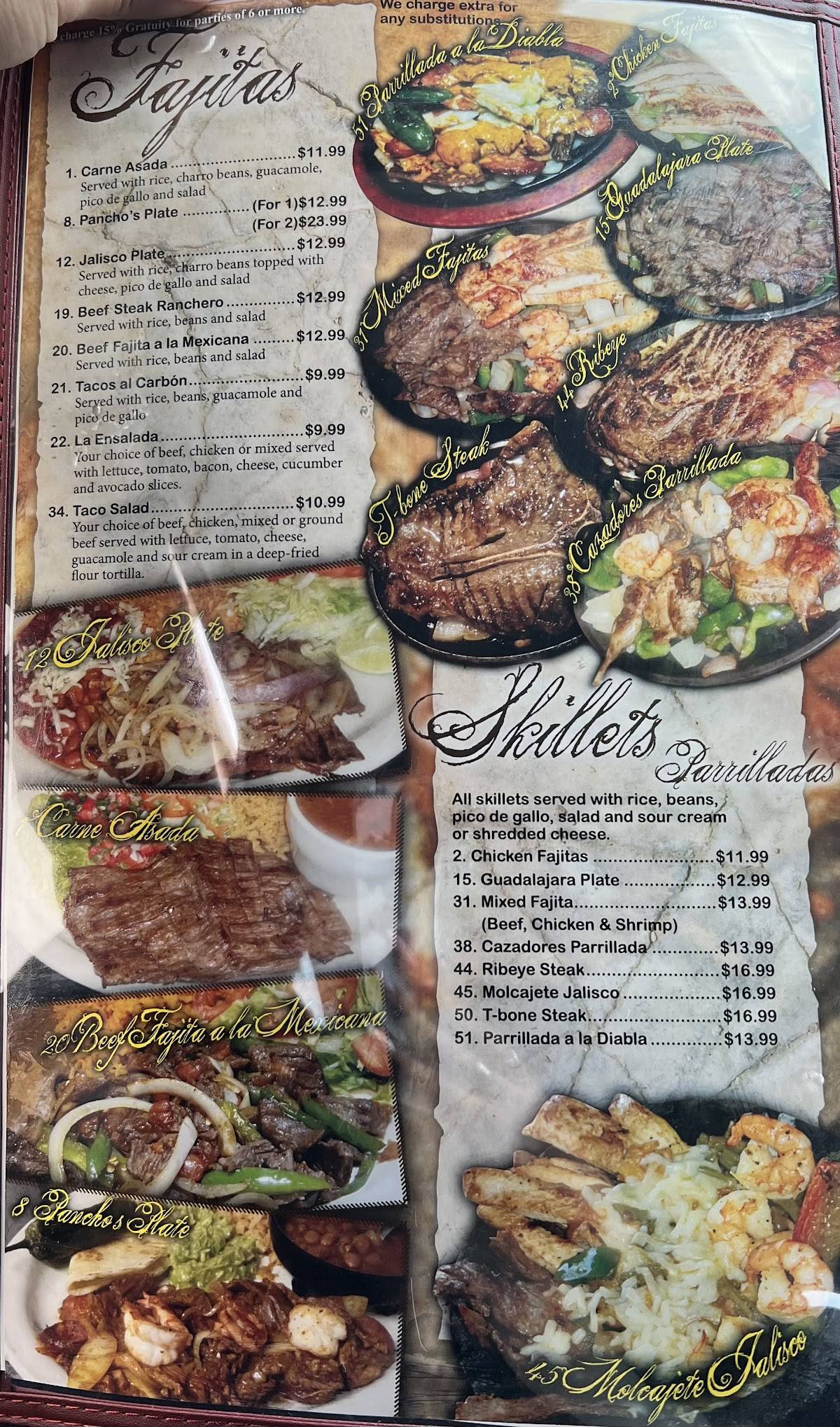 Menu at The Ranchito#5 waco restaurant, Waco