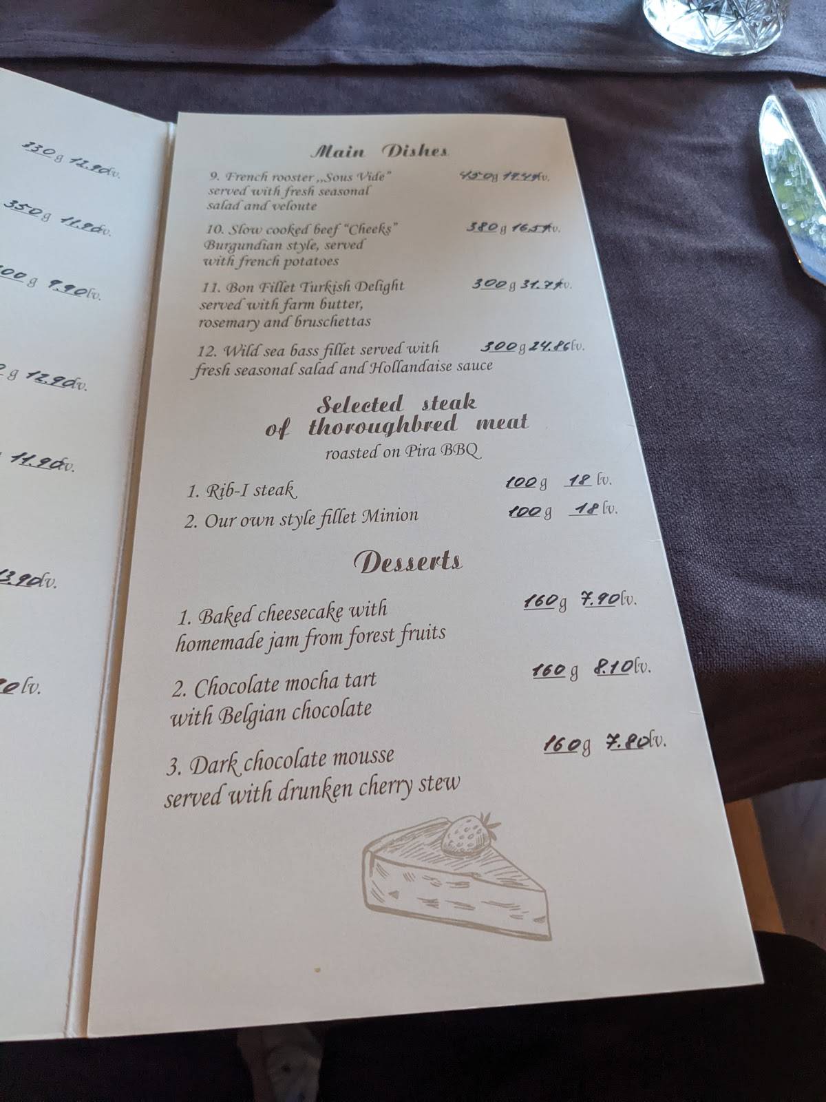 Carta de The Rich Table Restaurant Gabrovo, Gabrovo