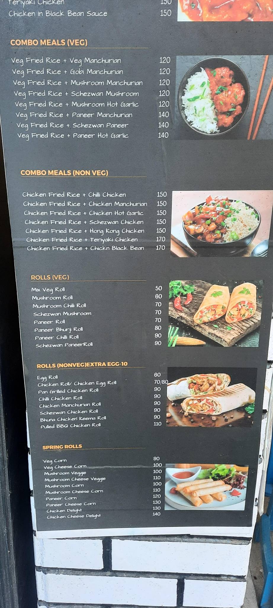 Menu at Wok The Way, Bengaluru