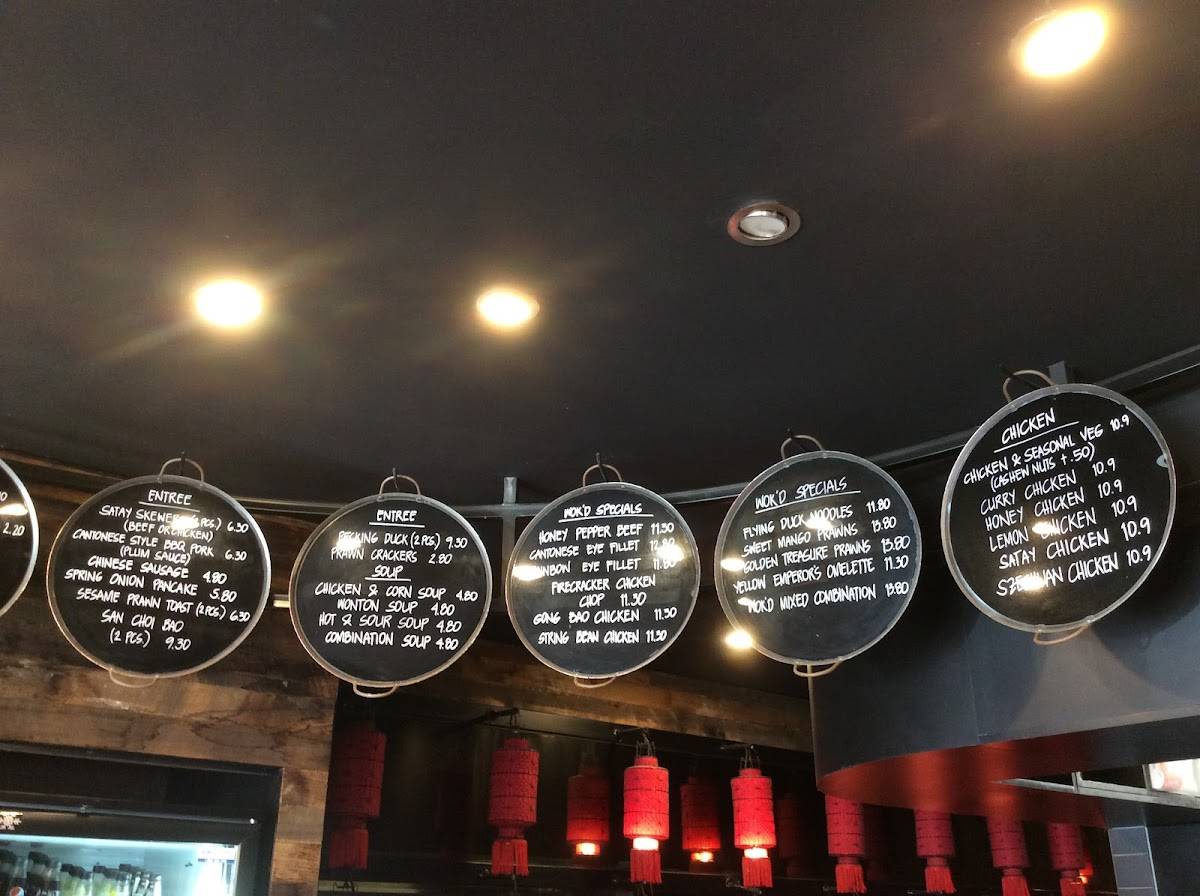 Menu at Wok’d restaurant, Croydon South