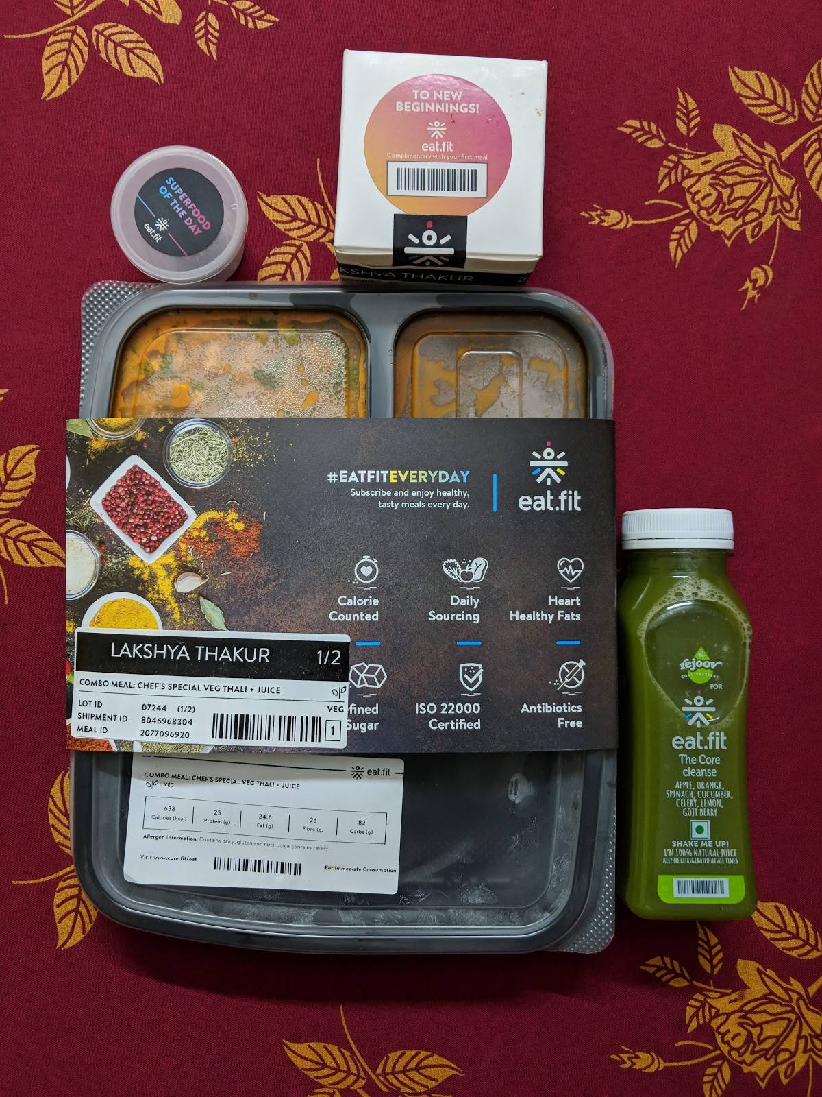 Menu at curefit whitfield kitchen, Bengaluru