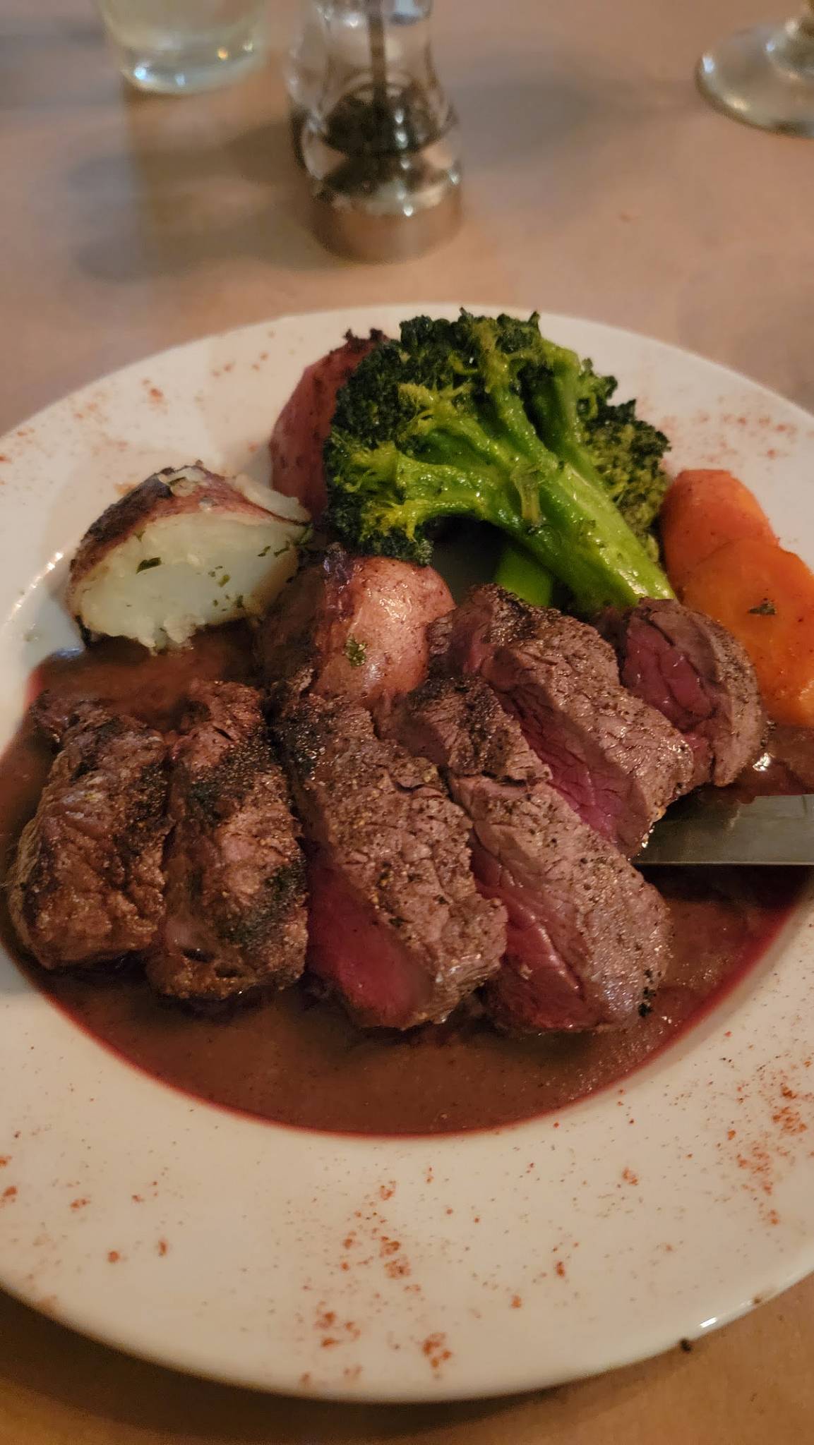 Menu at kitchen at the Dovegate Inn restaurant, Schuylerville