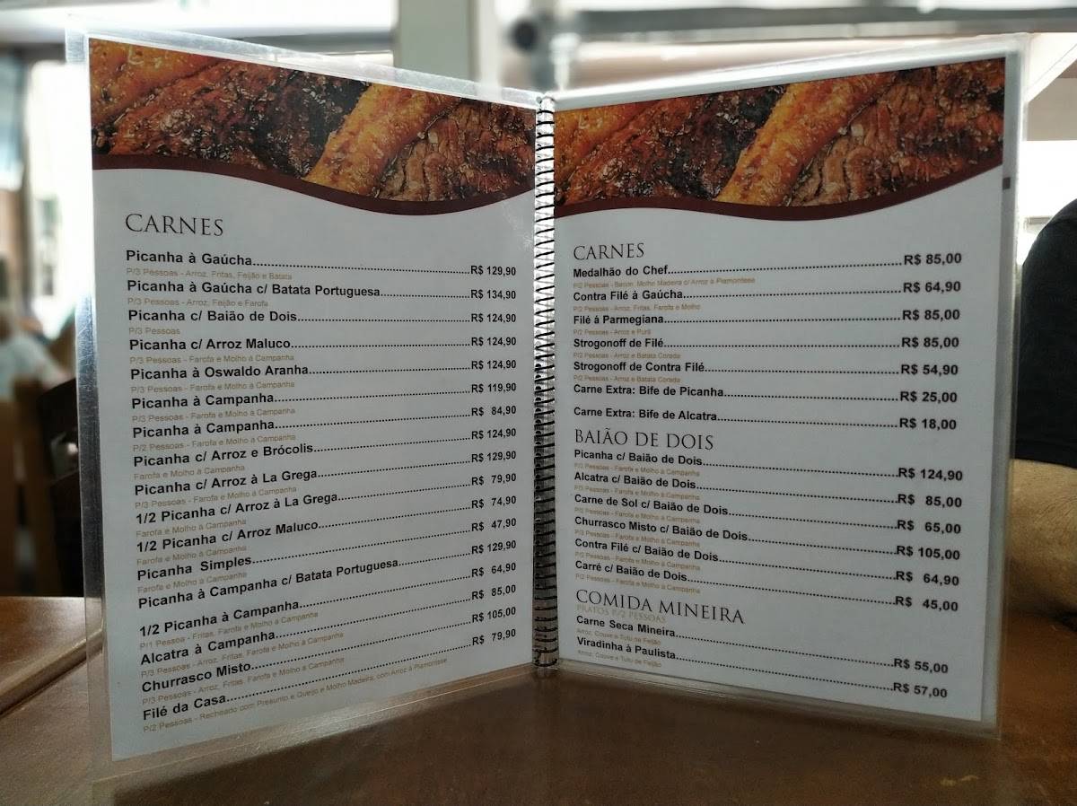 Menu em Espaço da Picanha restaurante, Rio de Janeiro, Rua Senador Rui ...