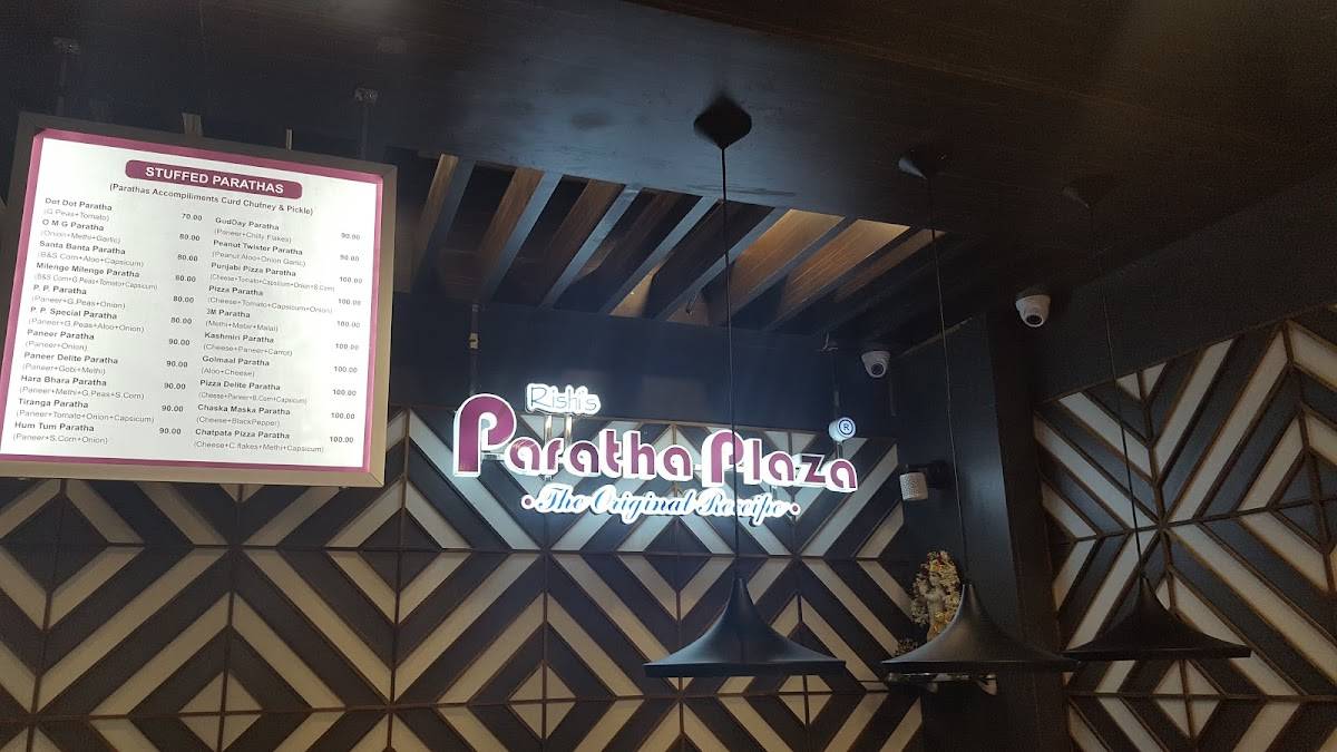 Menu at Rishis Paratha Plaza, Bengaluru