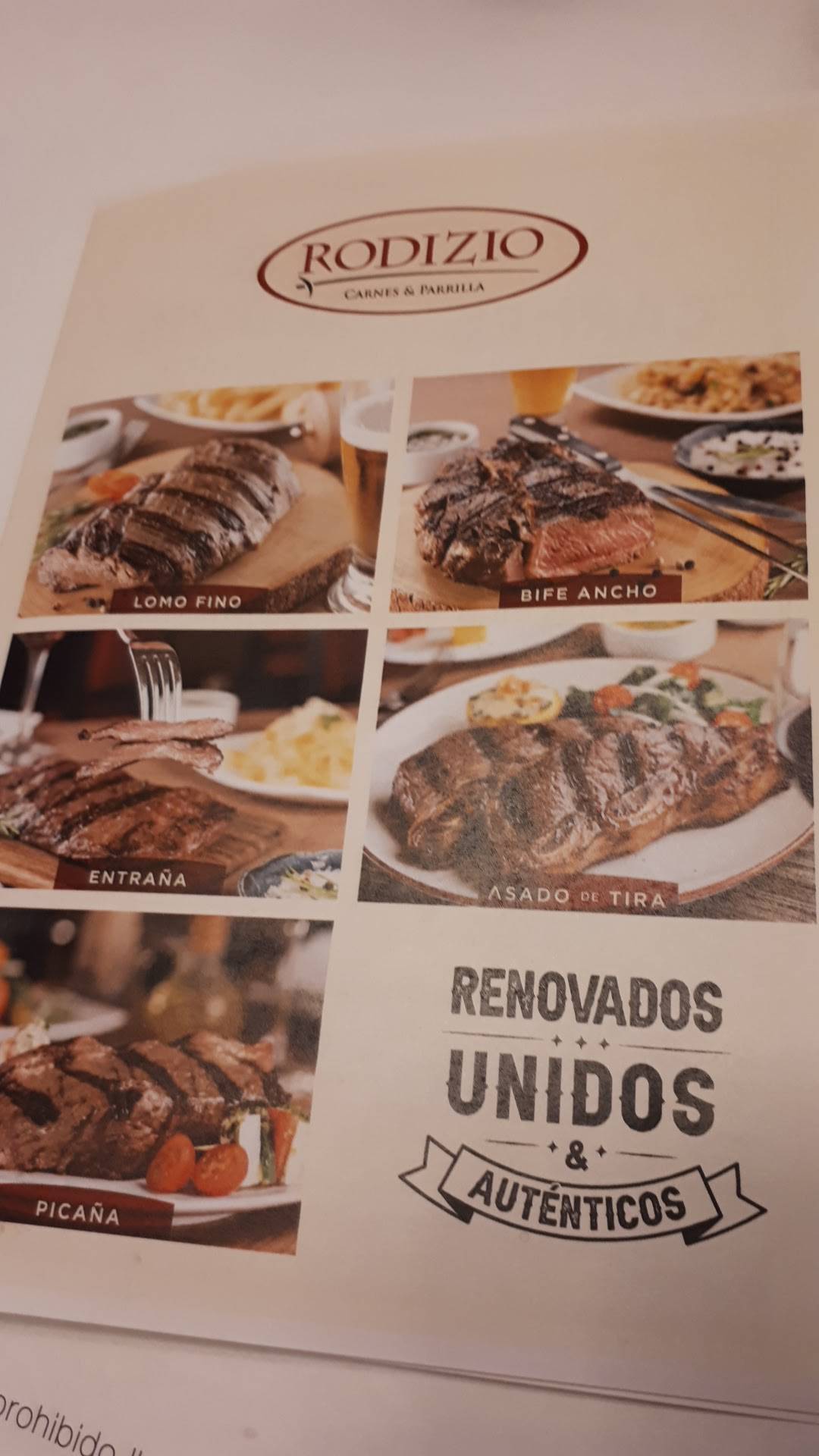 Carta del restaurante Rodizio - Los Olivos, Los Olivos, Av. Carlos ...