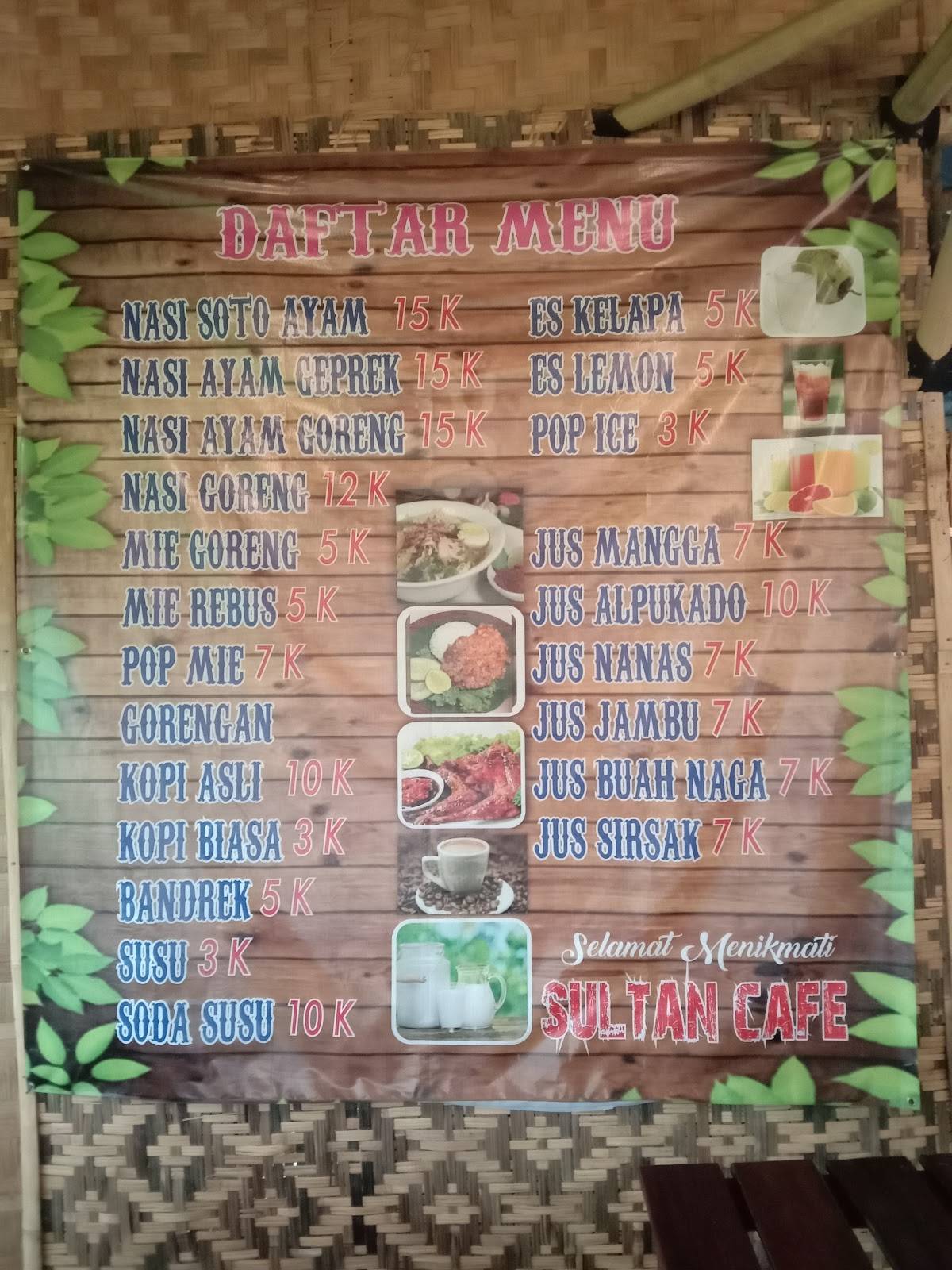 Menu at Rumah makan sultan restaurant, Cimaung