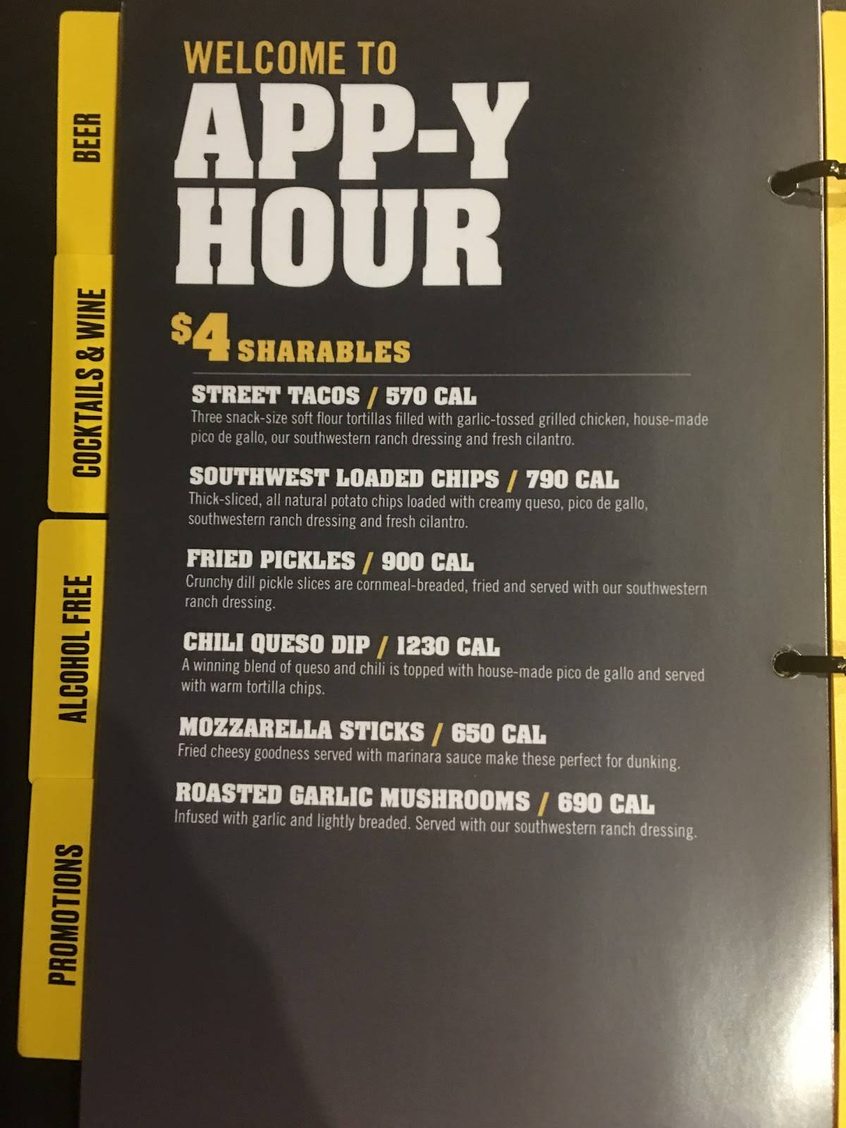 Menu at Buffalo Wild Wings pub & bar, Salt Lake City, Highland Dr.