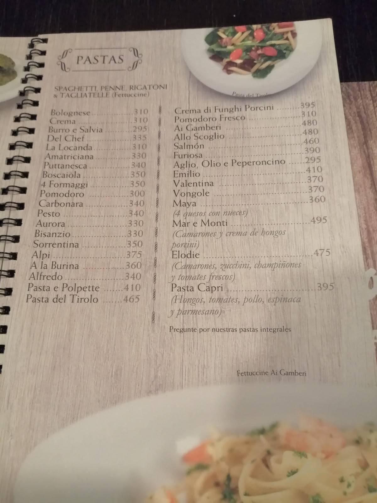 Carta del restaurante La Locanda - San Isidro, Santo Domingo Este ...
