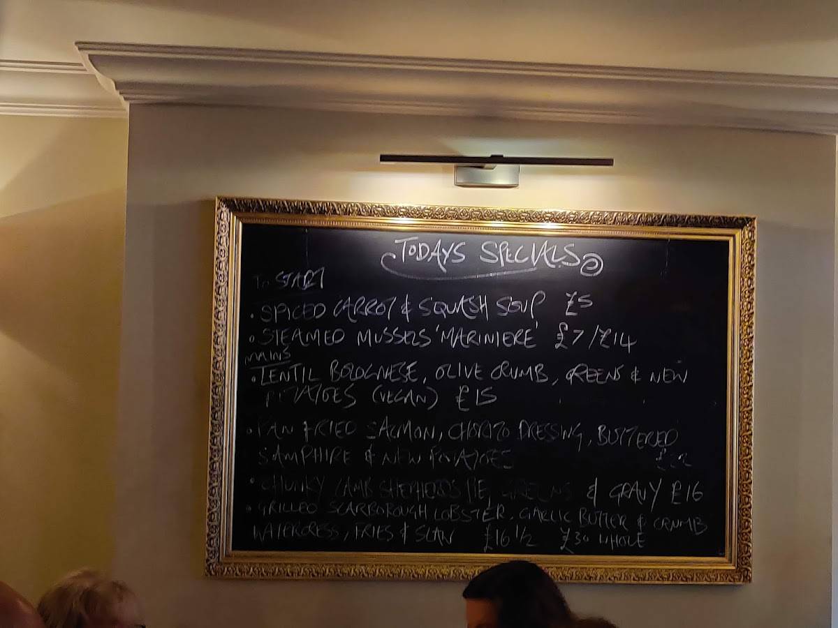 Menu at The Plough, Scalby pub & bar, Scarborough