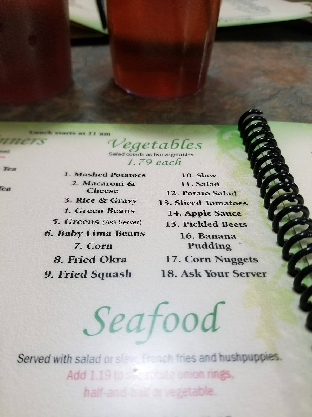 Menu at Seneca Family Restaurant, Seneca, 515 By Pass 123
