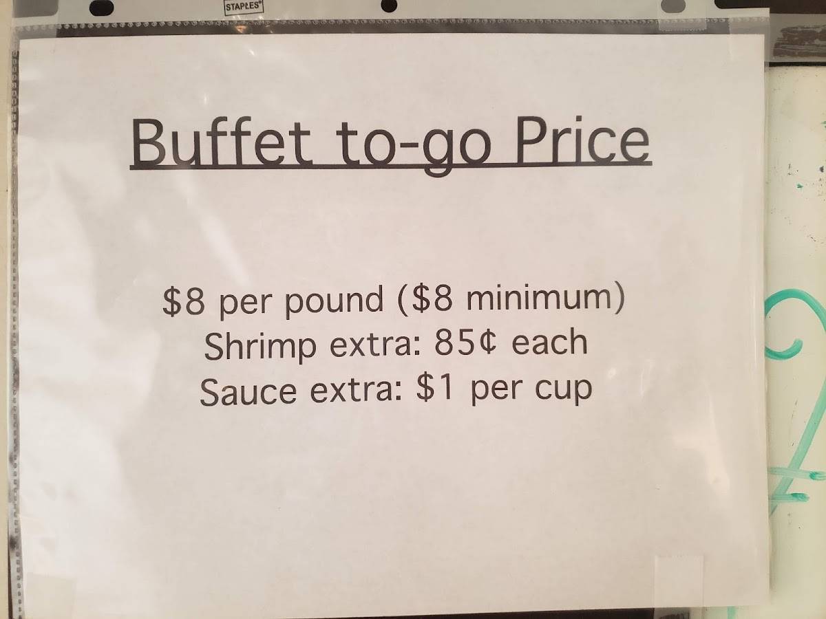 Menu at Shanloon Restaurant, Pembroke
