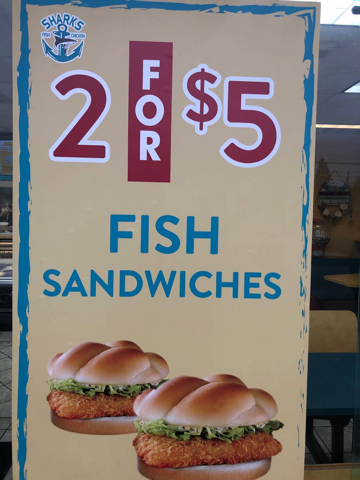 Menu at Sharks Fish & Chicken restaurant, Dayton, W Third St