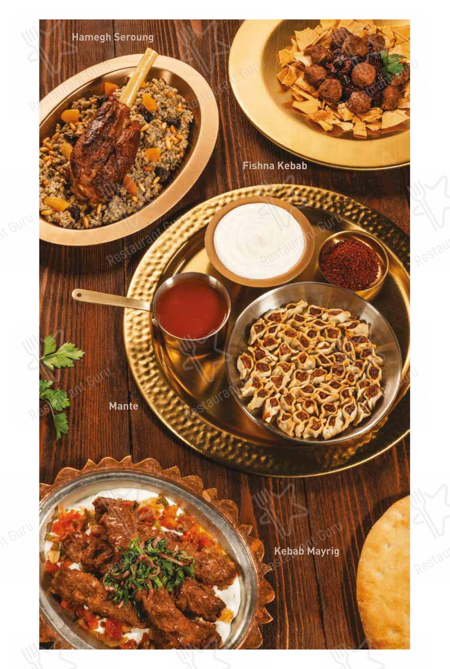 Speisekarte von Miss Li Lee's restaurant, Sheikh Zayed City