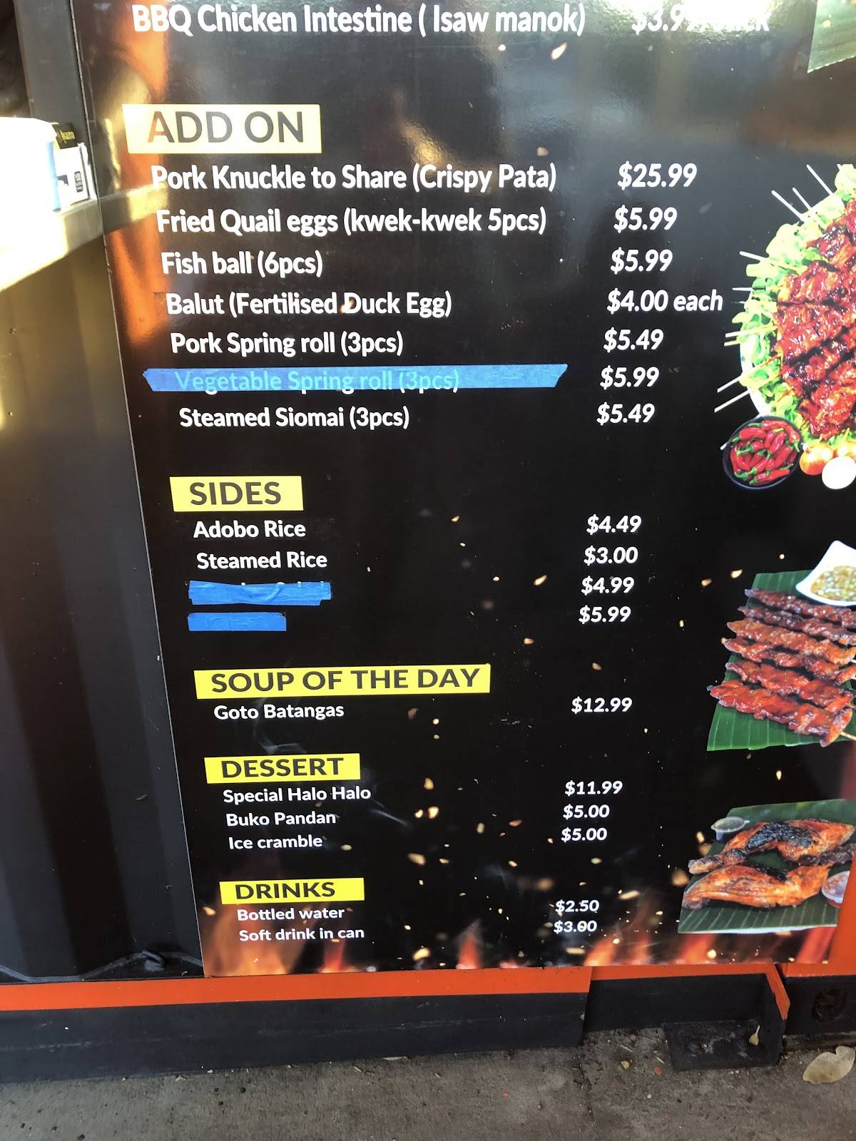 Menu at Smoky Cravings Tempe restaurant, Tempe
