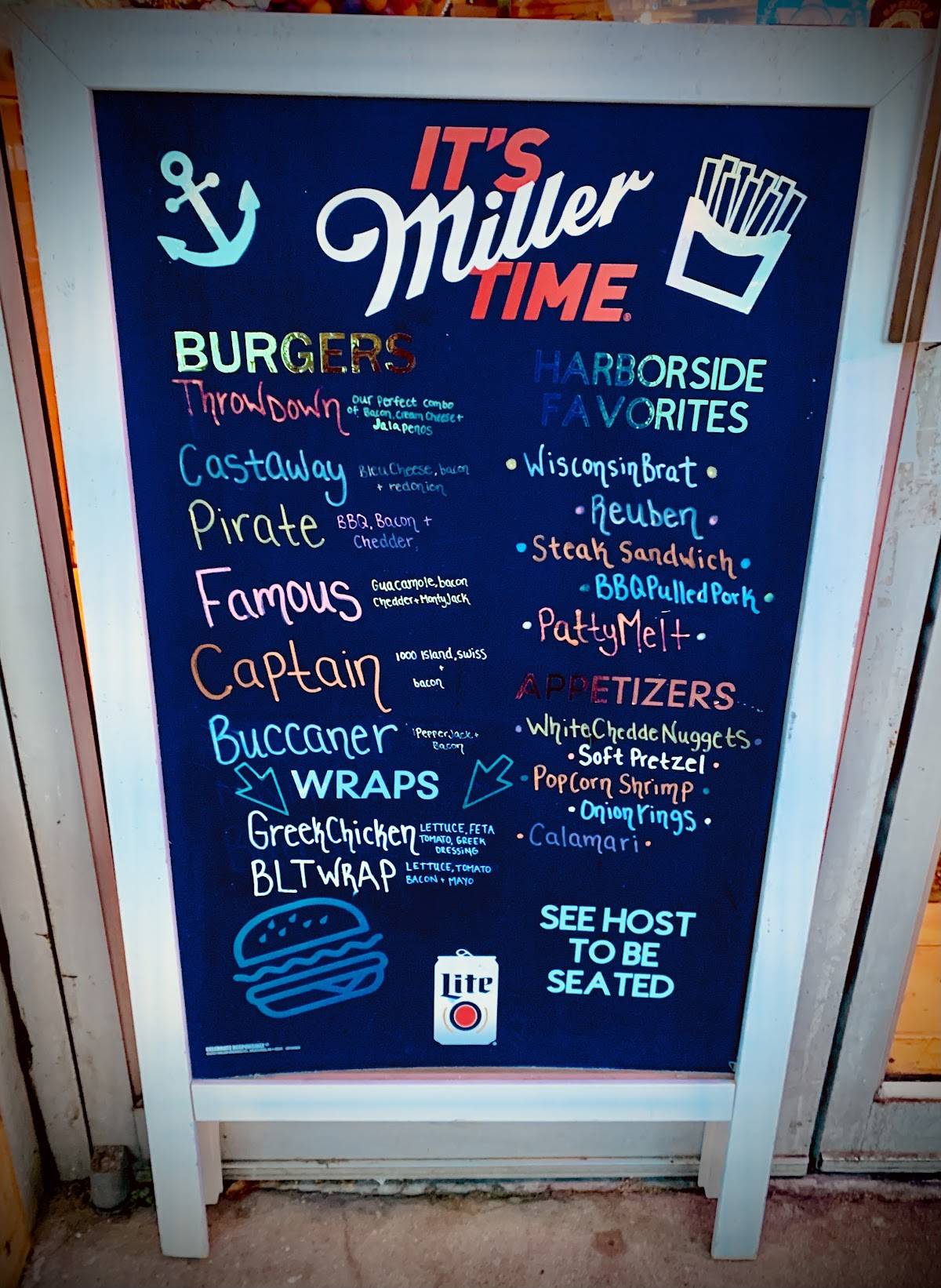 Menu at Speedo's Harborside Pub & Grill, Lake Geneva