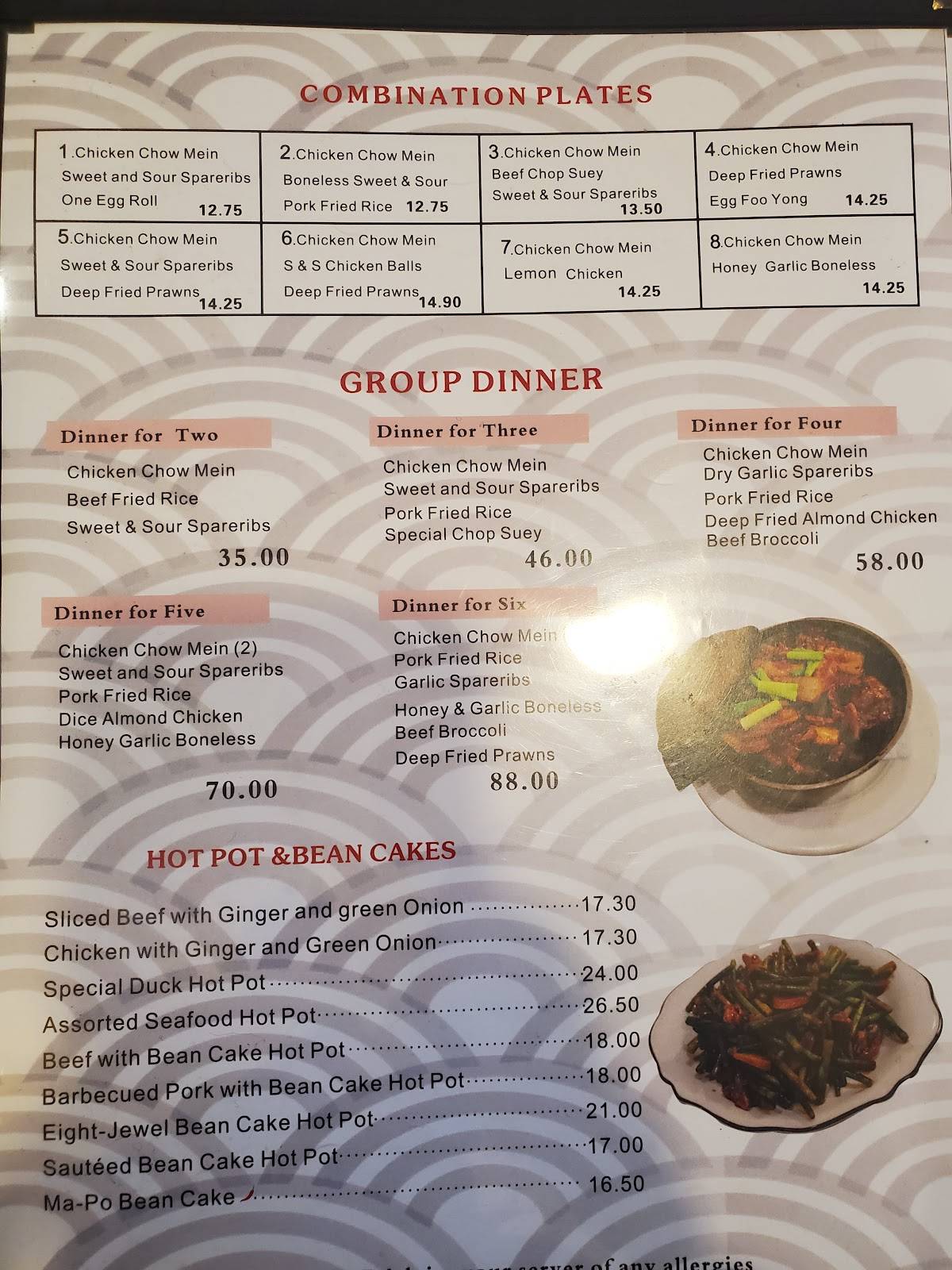 Menu at Stardust Restaurant, Prince Rupert