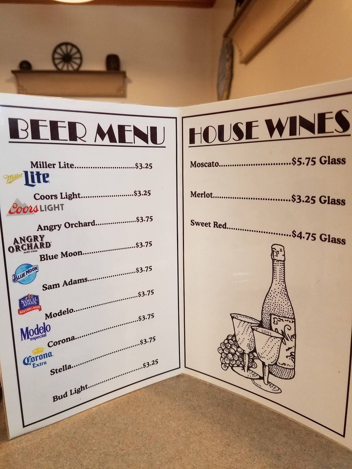 Menu at Red Wheel Restaurant, Rantoul