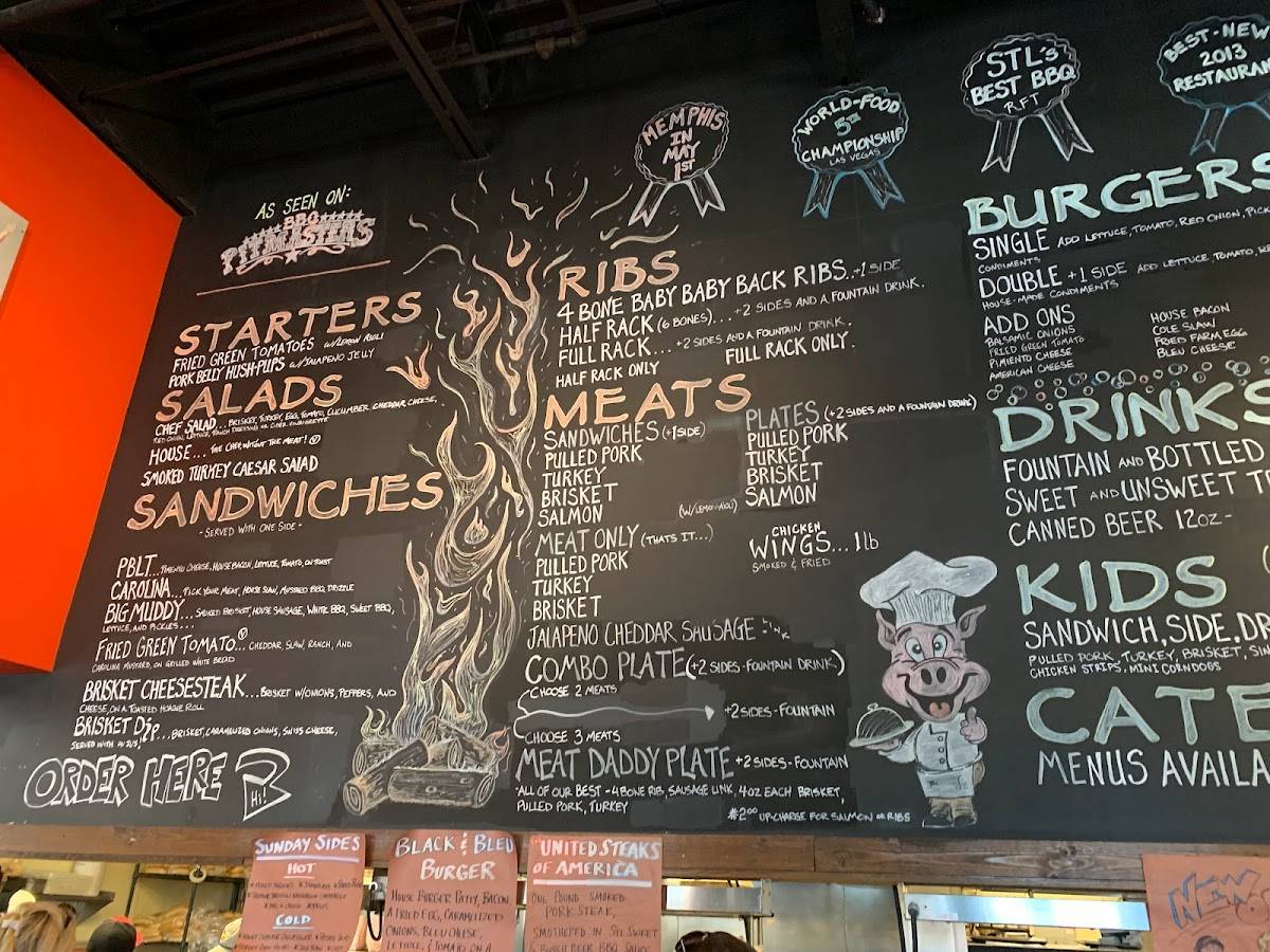 Menu at Sugarfire 44 restaurant, Valley Park