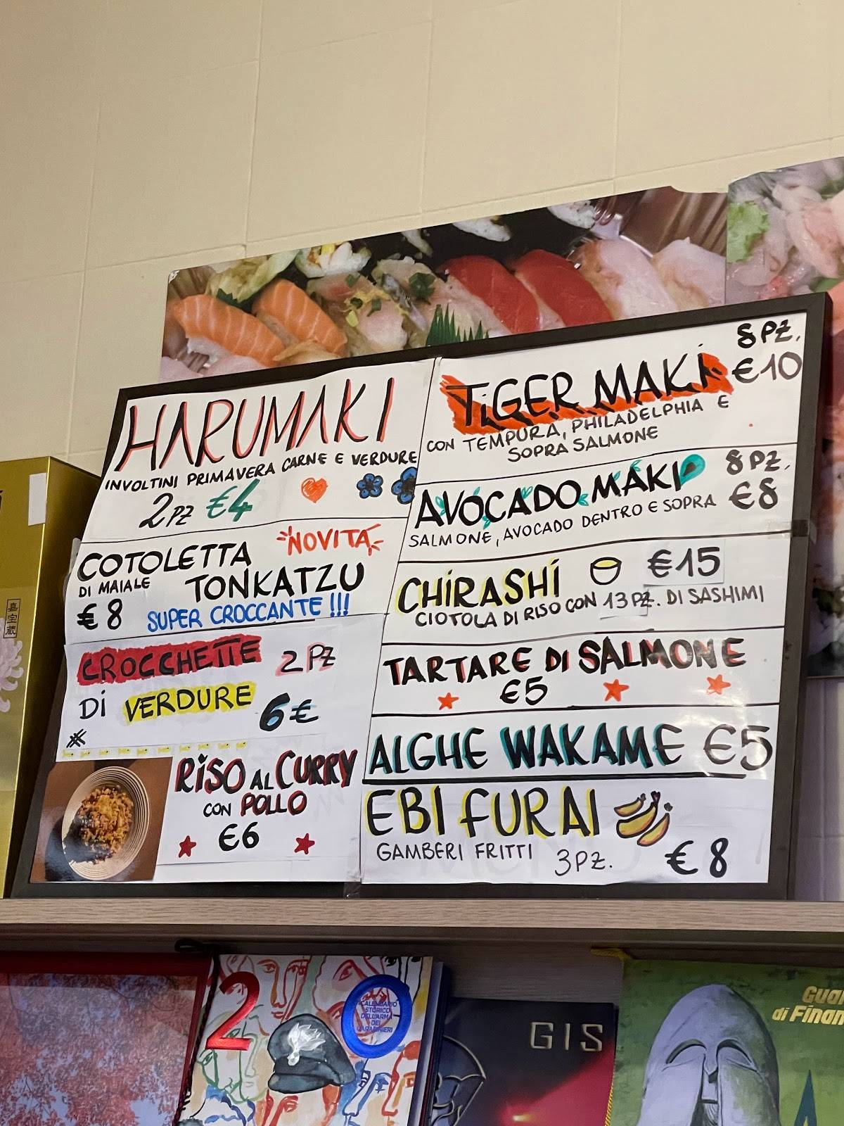 Menu da Sushi Yayoi ristorante, Verona