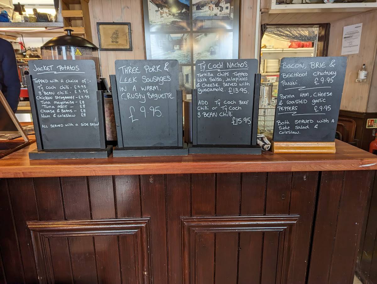 Menu at Tŷ Coch Inn pub & bar, Morfa Nefyn