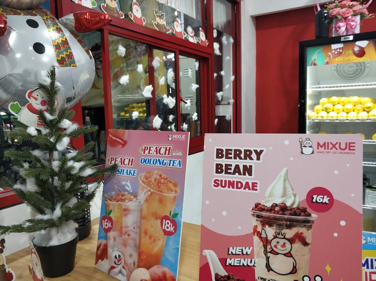 Menu at Mixue Ice Cream & Tea Since 1997, Tangerang