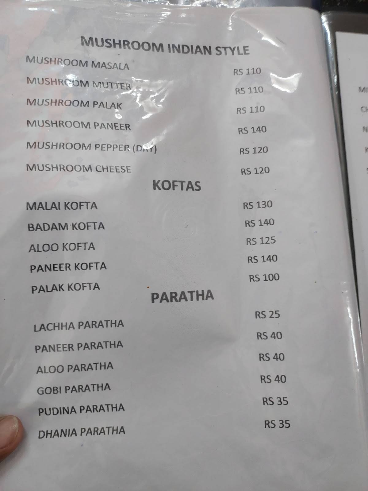 Menu at Tara Maa Restaurant, Vellore
