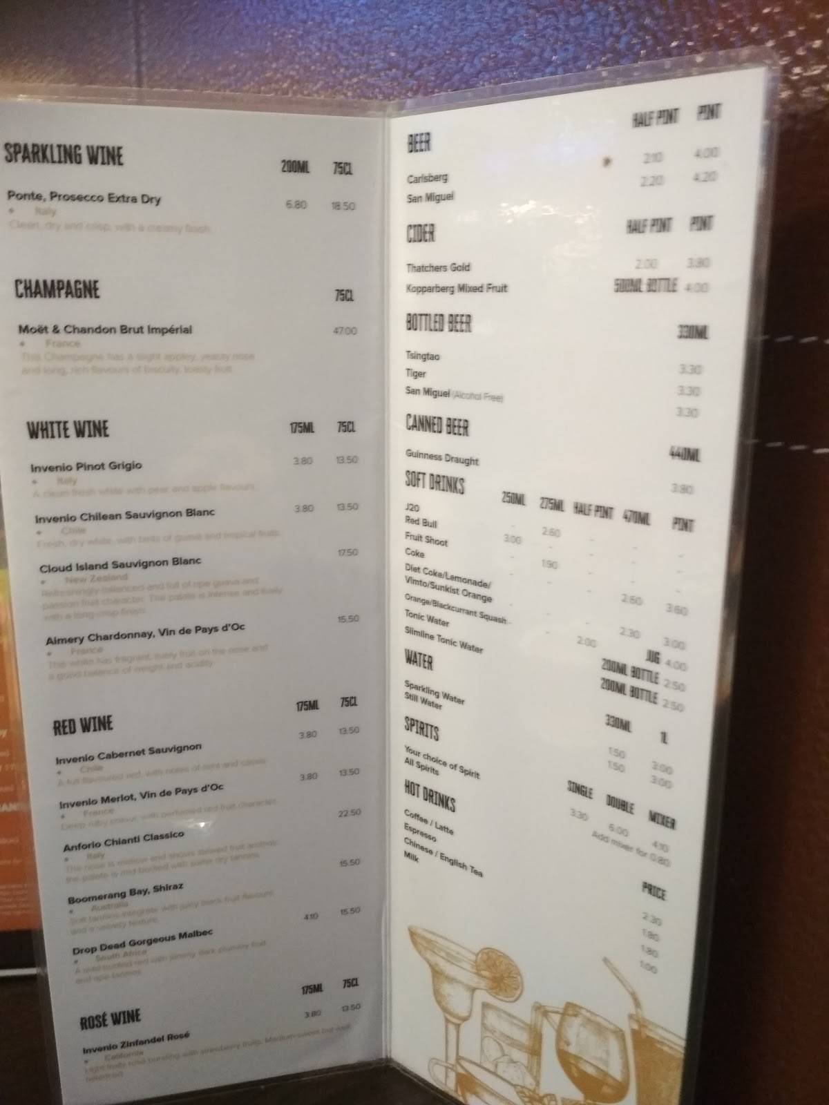 Menu at Mei's Restaurant, Taunton