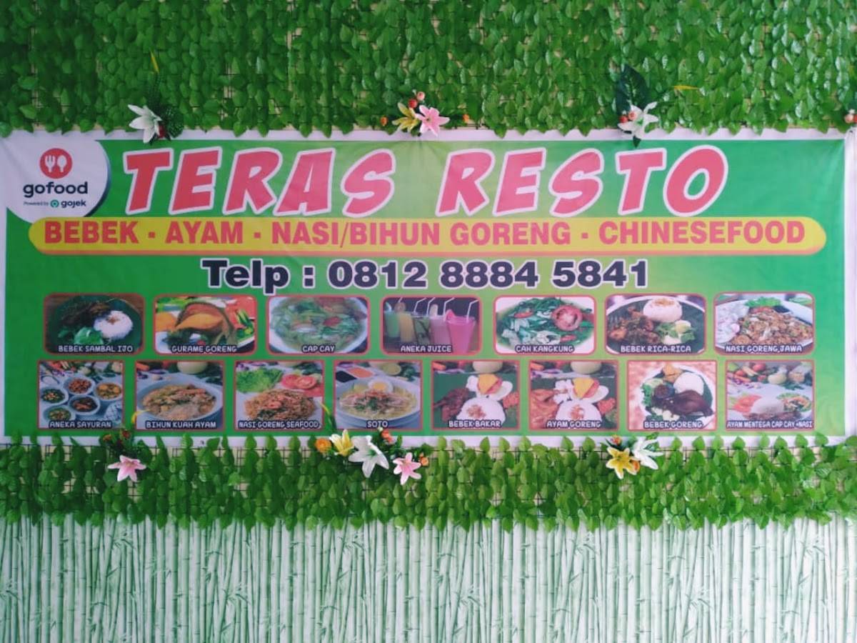 Menu at Teras Resto restaurant, North Jakarta