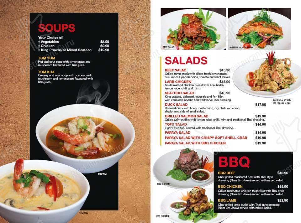 Menu at Thai Addict Restaurant, Kingsgrove