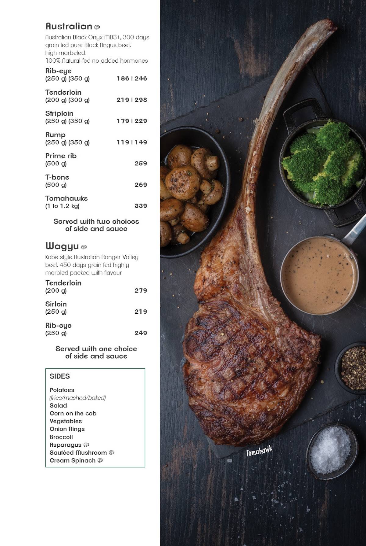 Menu at The Butcher Shop & Grill restaurant, Dubai, Mall of The ...