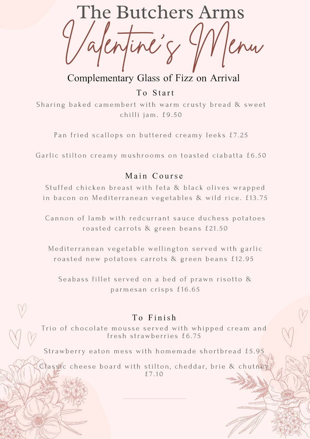 Menu at The Butchers Arms pub & bar, Bristol, Timsbury Rd
