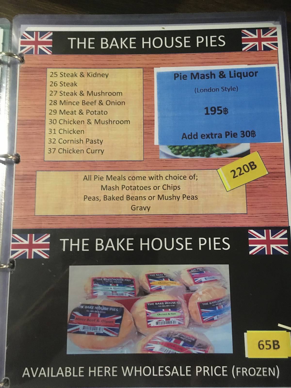 Menu at The Caddy Shack restaurant, Pattaya City