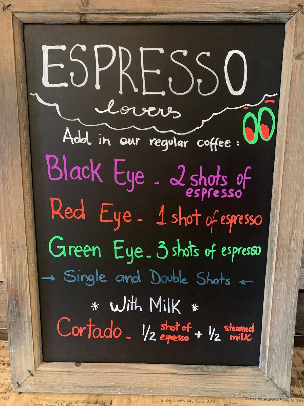 Menu at The Farmhouse Coffee and Gift Shop, Paducah