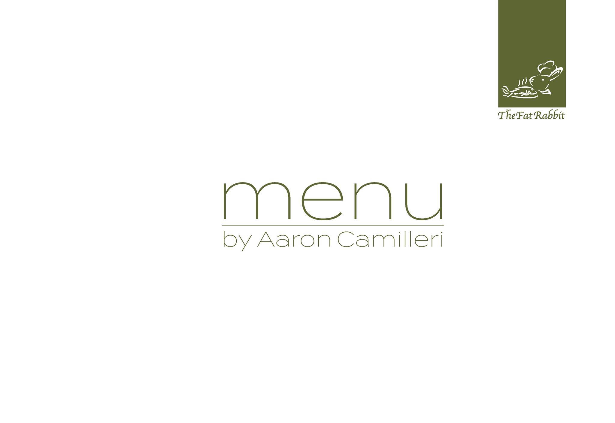 Menu at The Fat Rabbit restaurant, Nadur