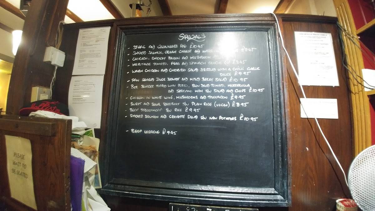 Menu at The Green Man pub & bar, Lewes, Lewes Rd