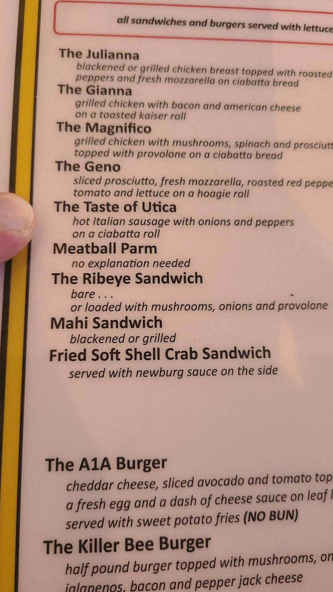 Menu at The Hive Waterfront Restaurant & Tiki, Lantana