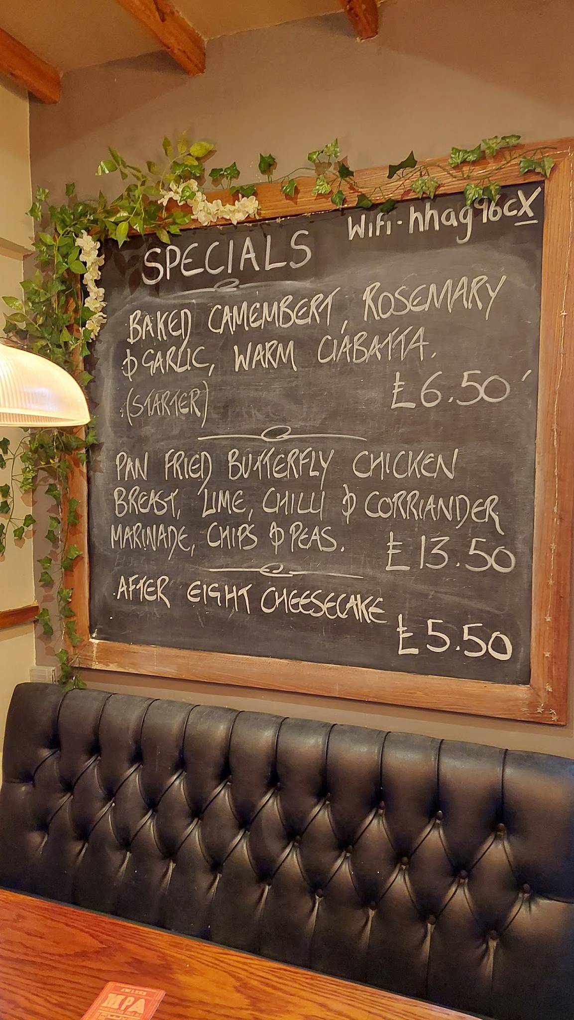 Menu at The Horton Arms pub & bar, Oldham