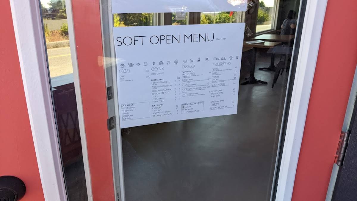 Menu at The Jas Cafe, Ladysmith