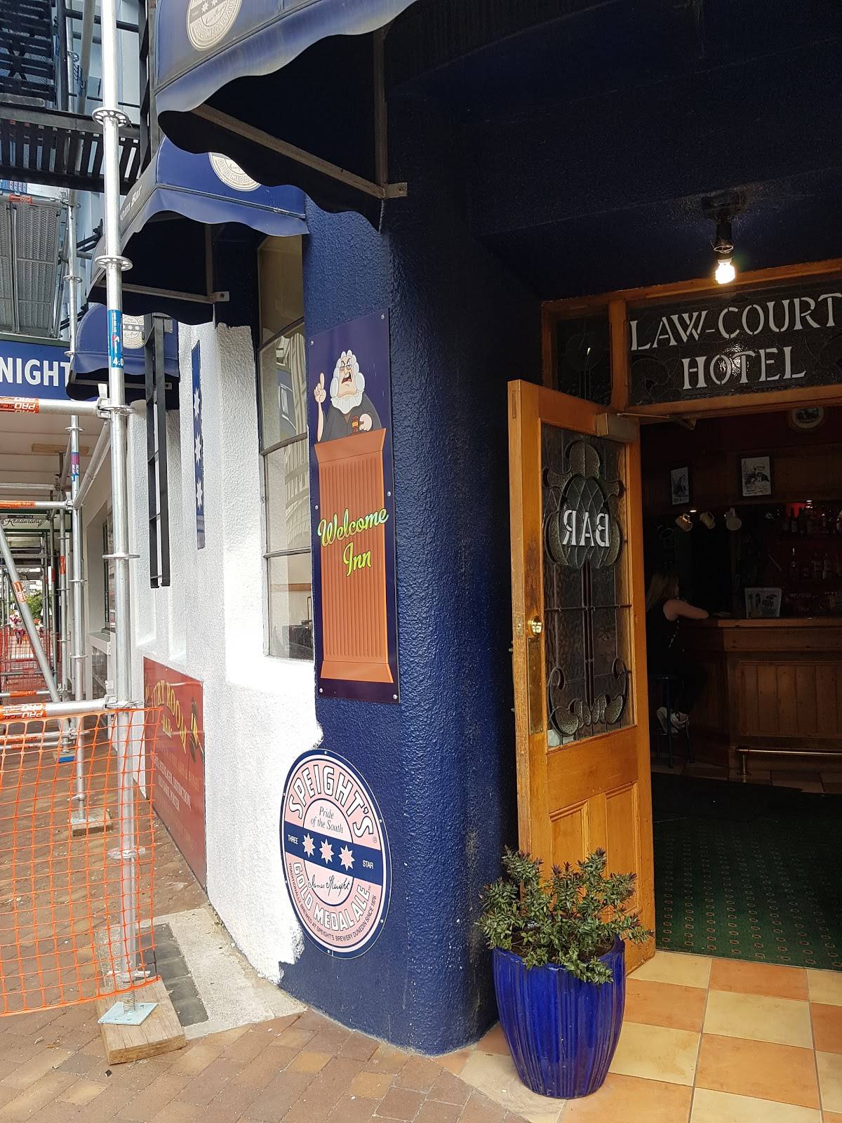 Menu at The Law Courts Hotel restaurant, Dunedin