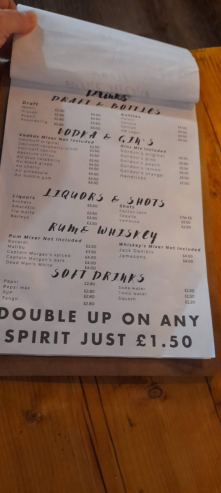 Menu at The Mine at CF47 & Castelany's Fine Dining restaurant, Merthyr ...