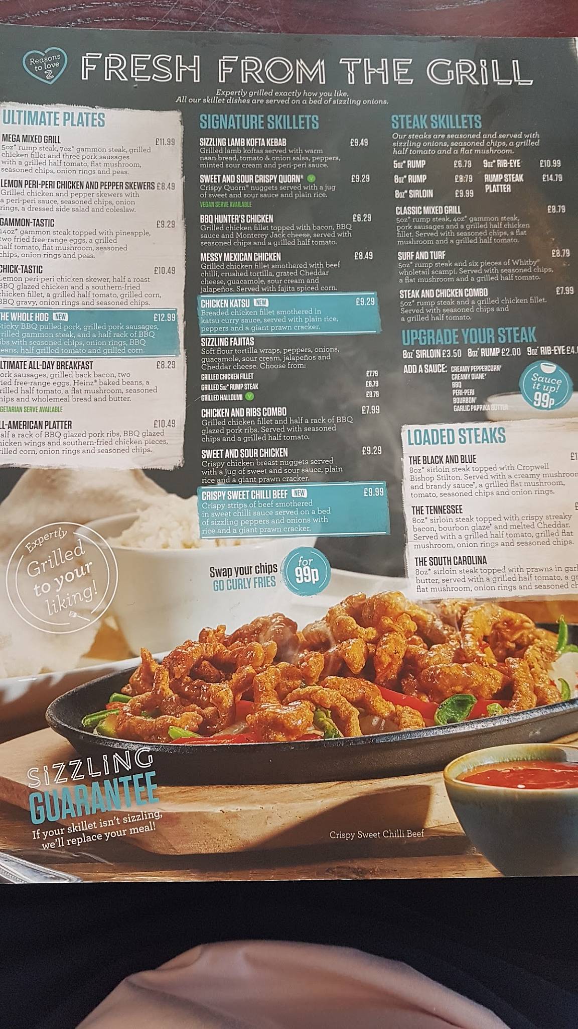 Menu at The Old Ship pub & bar, Lee-on-the-Solent