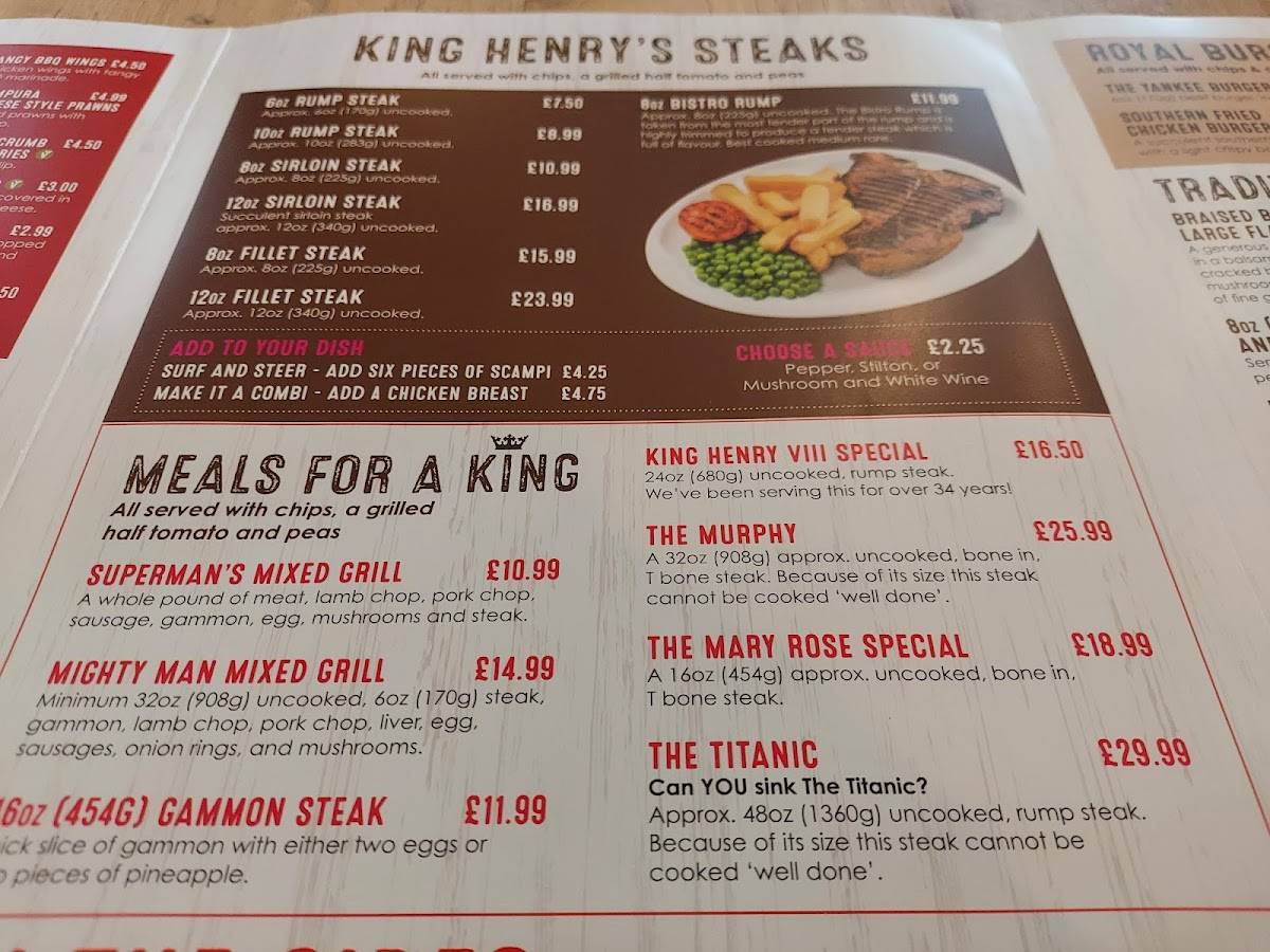 Menu at The Ragley Boat Stop pub & bar, Derby