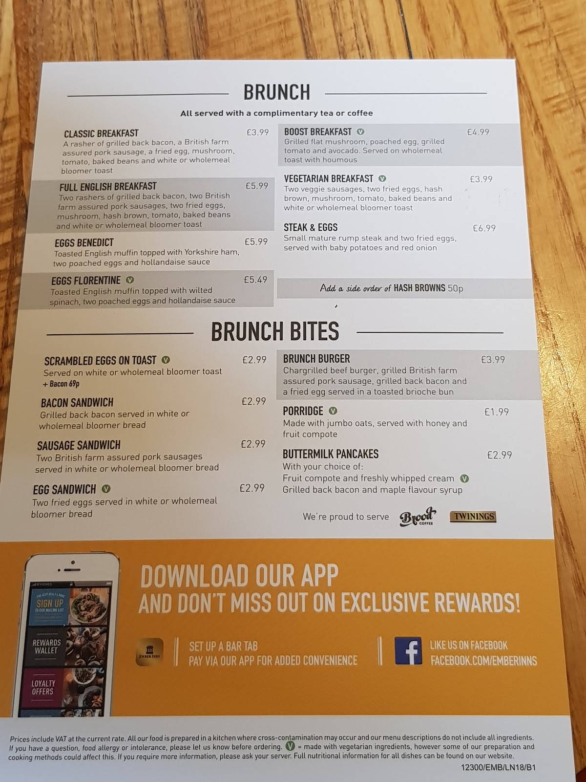 Menu at The Robin Hood pub & bar, Sheffield, Millhouses Ln