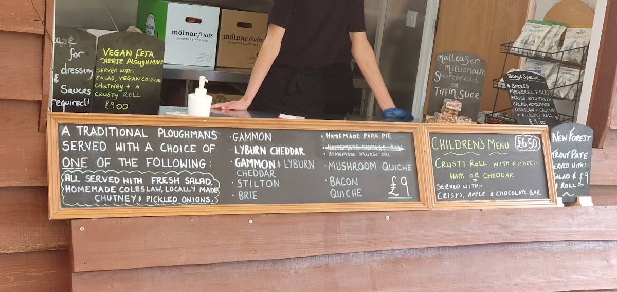Menu at The Royal Oak pub & bar, Fritham