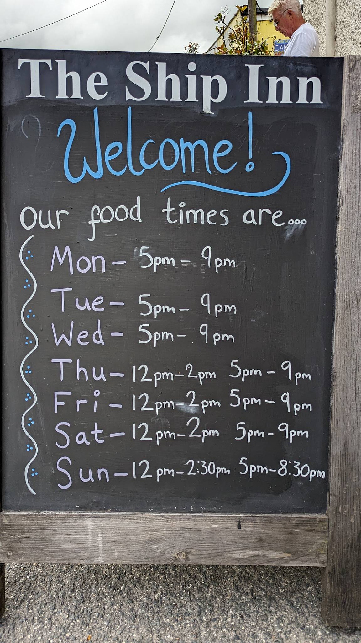 Menu at The Ship Inn pub & bar, Wadebridge, Gonvena Hill