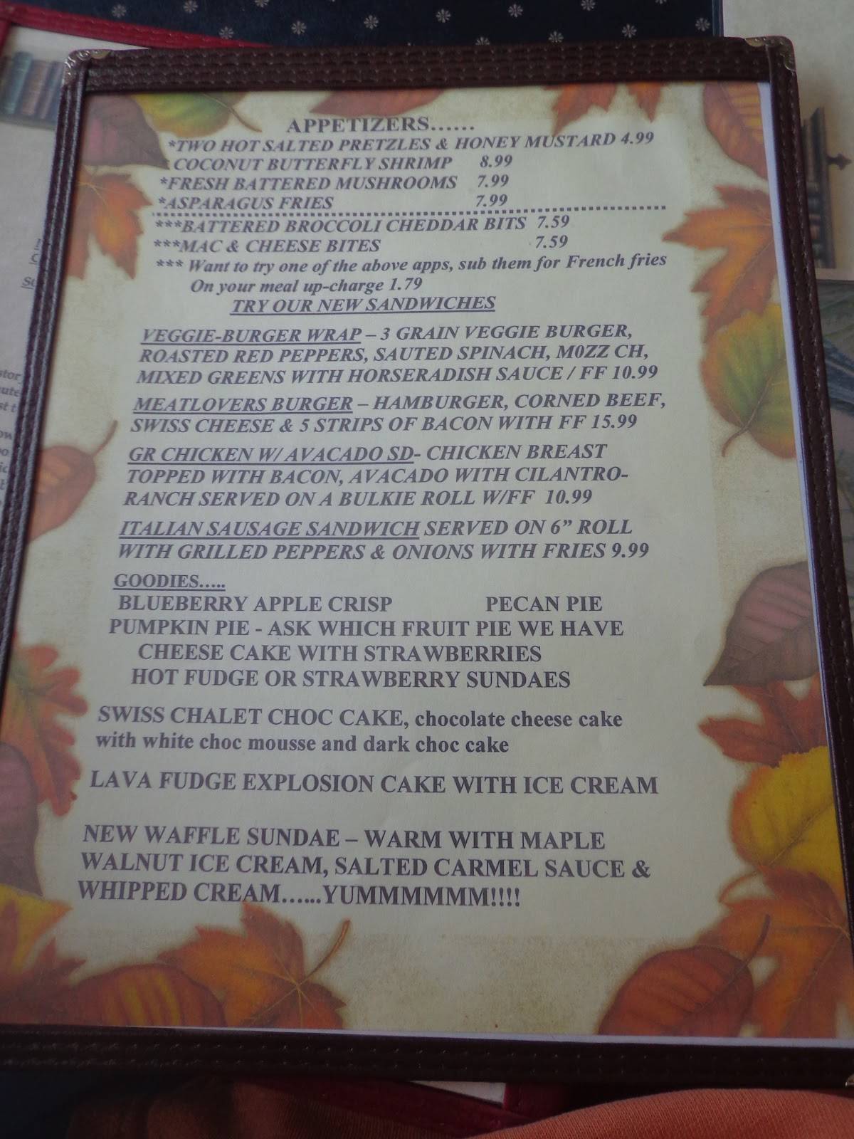 Menu at The Traveler Restaurant, Union
