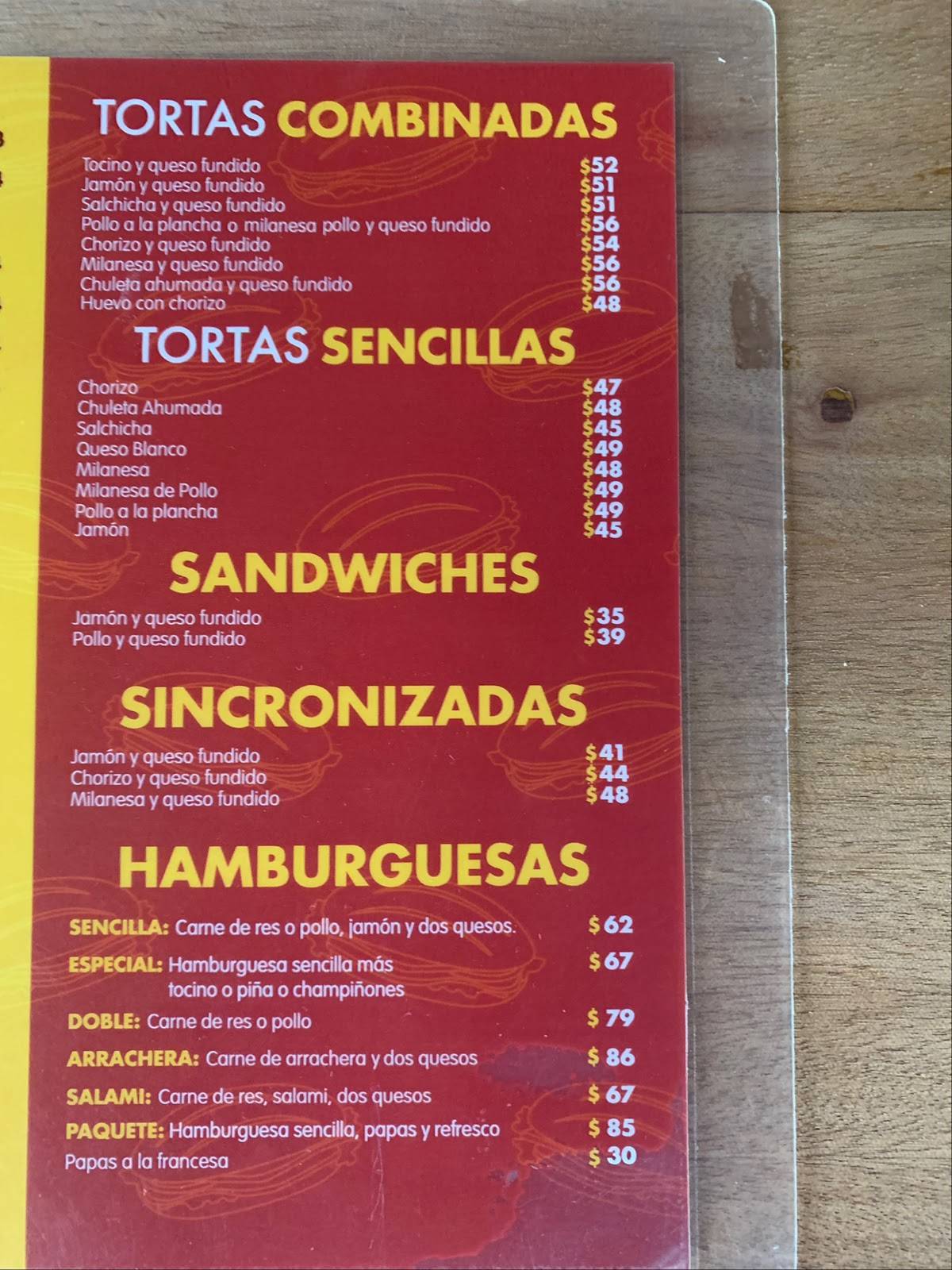 Carta del restaurante Torti-Ricas, Santiago del Querétaro, Calle Luis M ...