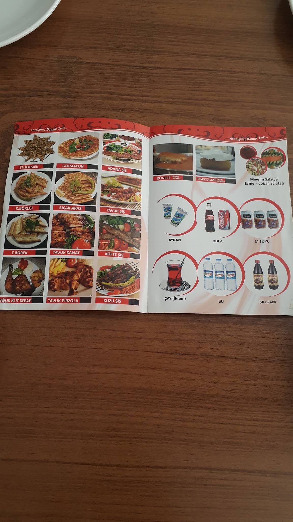 Carta de Vekil Etliekmek & izgara, Konya