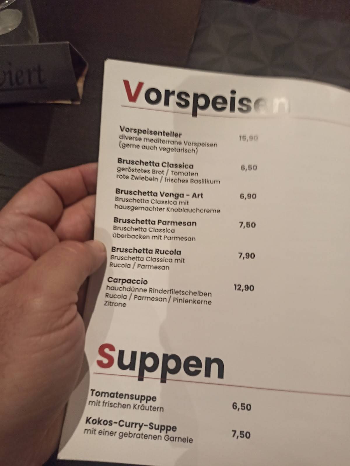 Speisekarte von Venga Kempen pub & Bar, Kempen