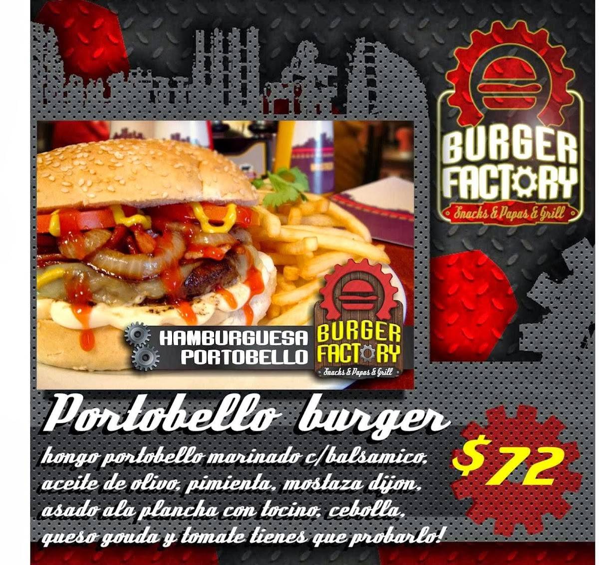 Menu at Burger Factory restaurant, Villahermosa, Cda. 23 de Agosto 107
